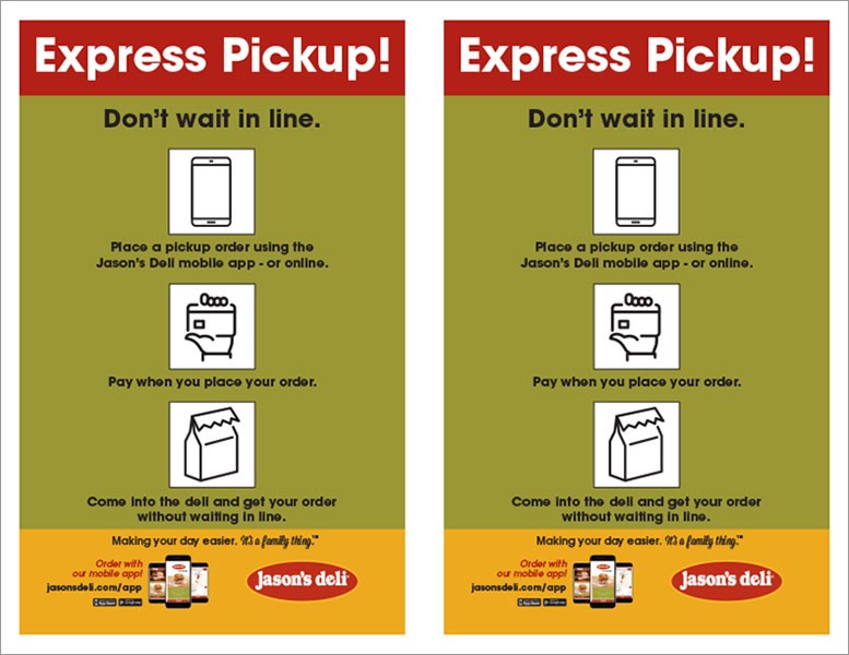 Express Pickup Flyer - Alphabet Soup, Inc