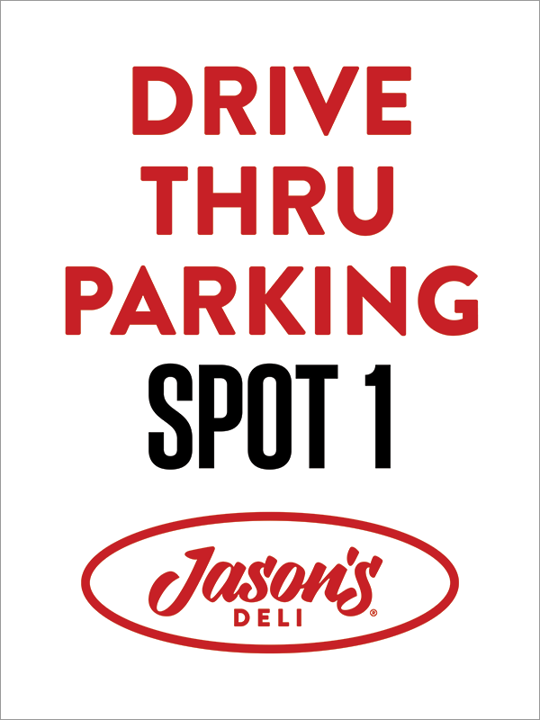 Drive Thru Parking Sign - Alphabet Soup, Inc